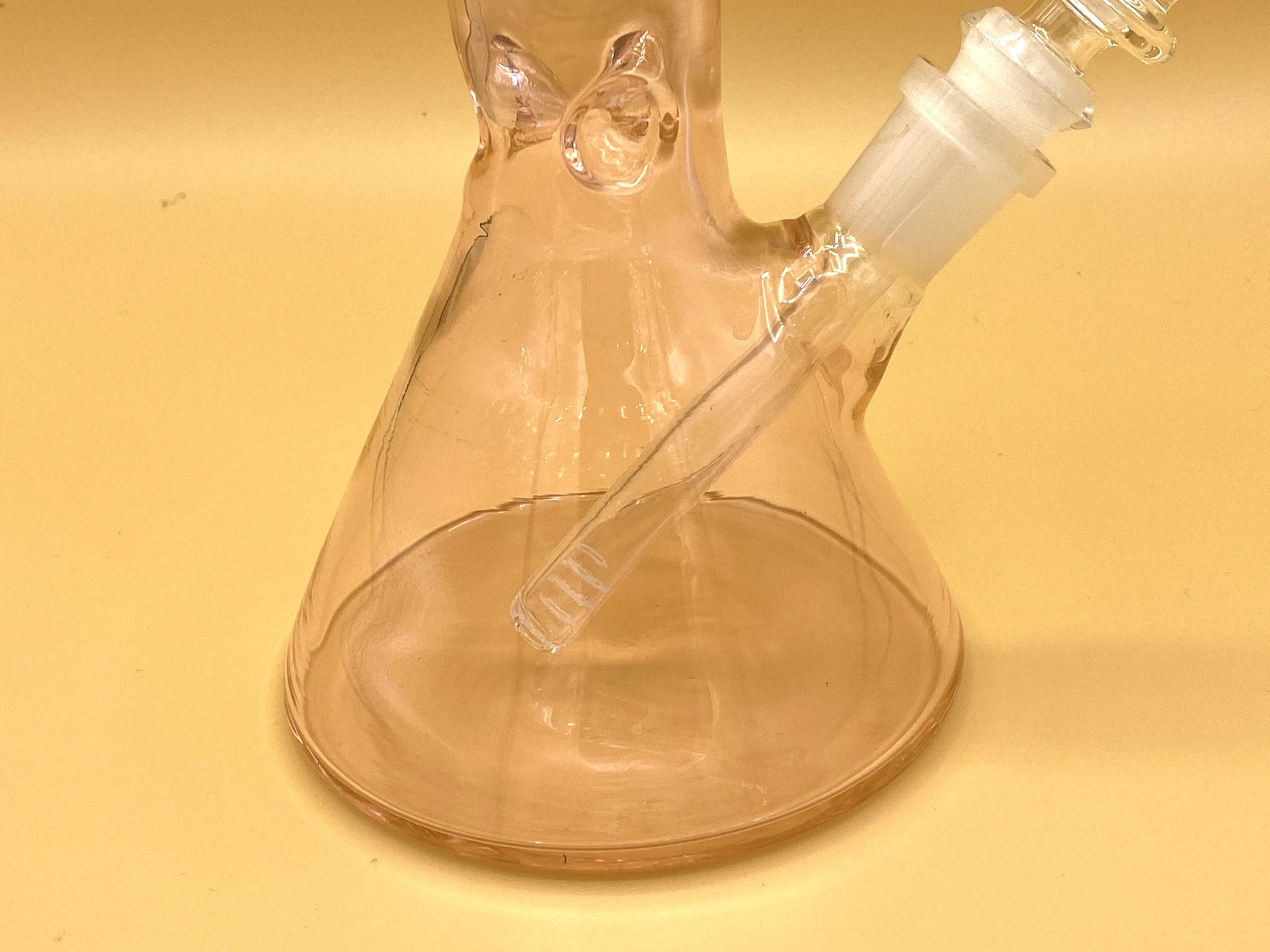 11'' Straight Tube Beaker w/ Ice Catcher - Sunflower Pipes Brooklyn’s ...