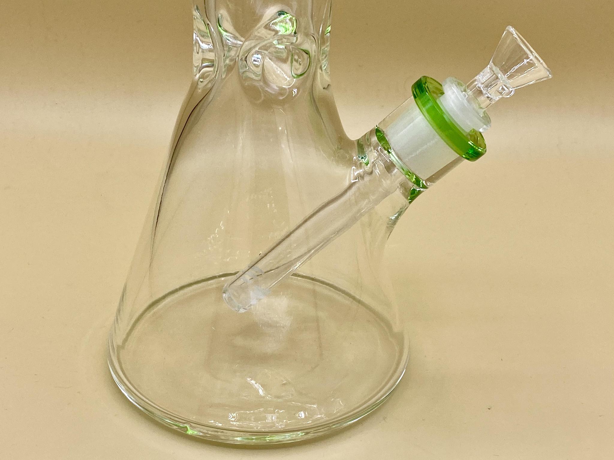 14'' Clear Beaker with Colorful Rim - Sunflower Pipes Brooklyn’s Best ...