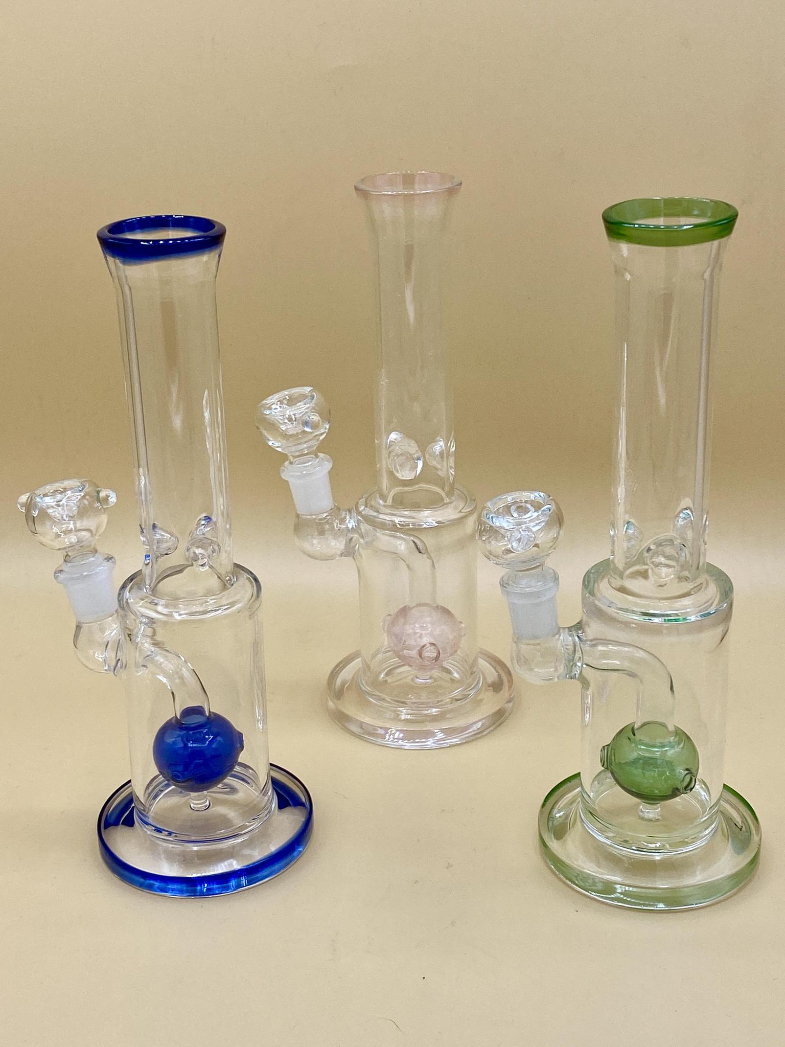 9.5'' Water Pipe with Perc and Ice Catcher - Sunflower Pipes Brooklyn’s ...