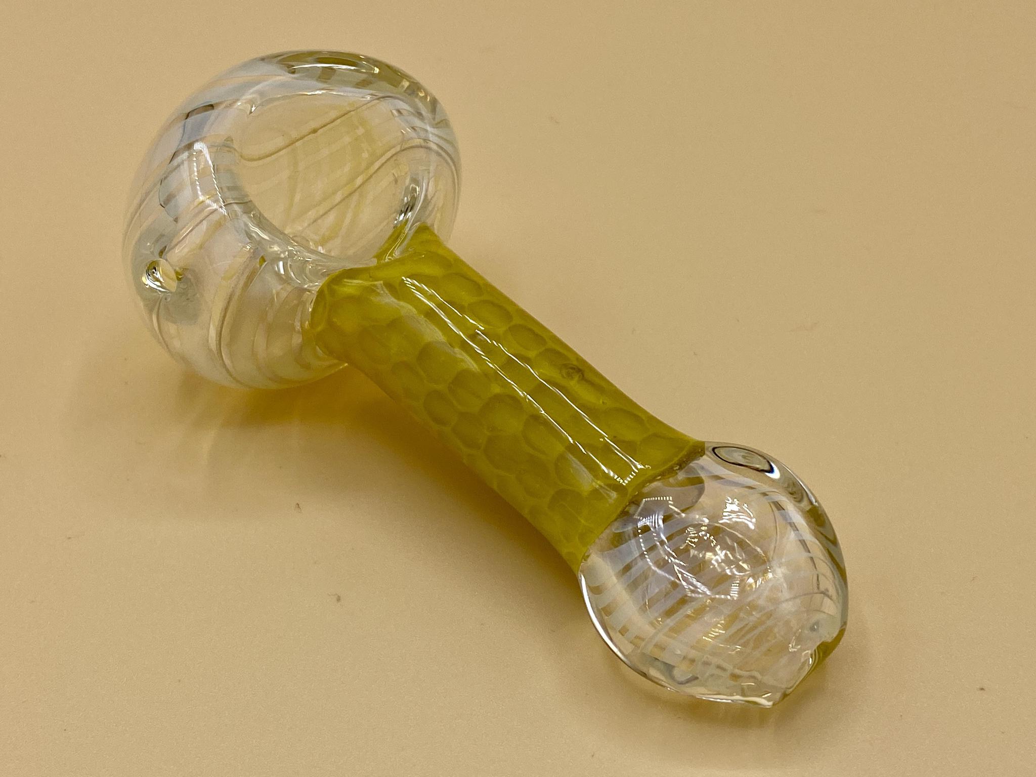 Bubbly Fumed Glass Pipe - Sunflower Pipes Brooklyn’s Best Smoke Shop