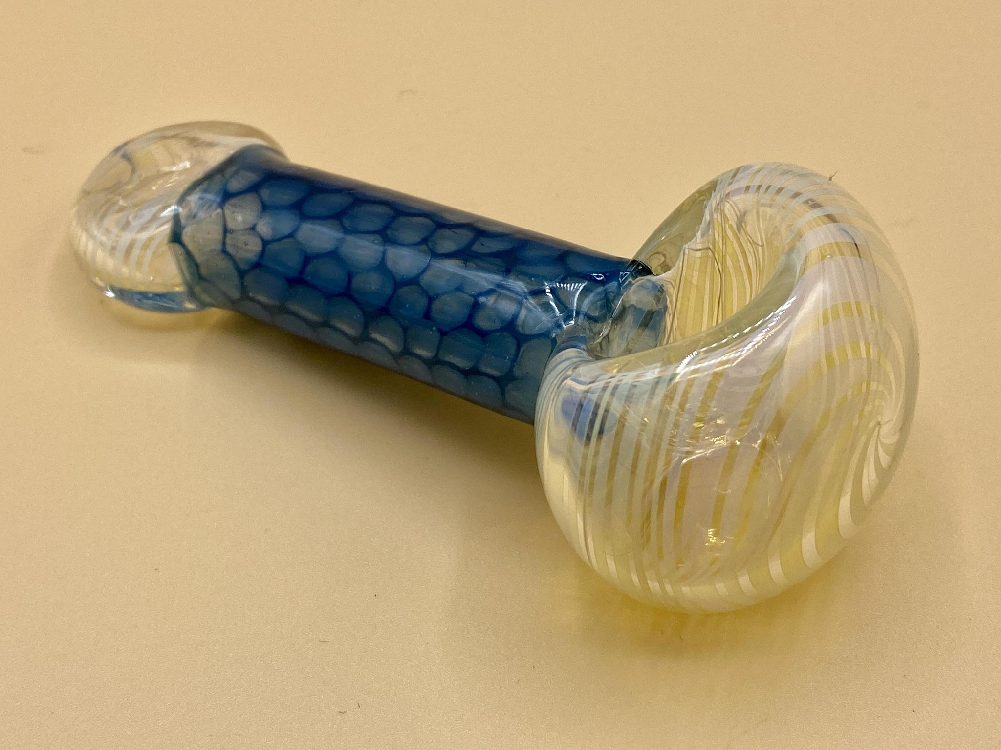 Bubbly Fumed Glass Pipe - Sunflower Pipes Brooklyn’s Best Smoke Shop