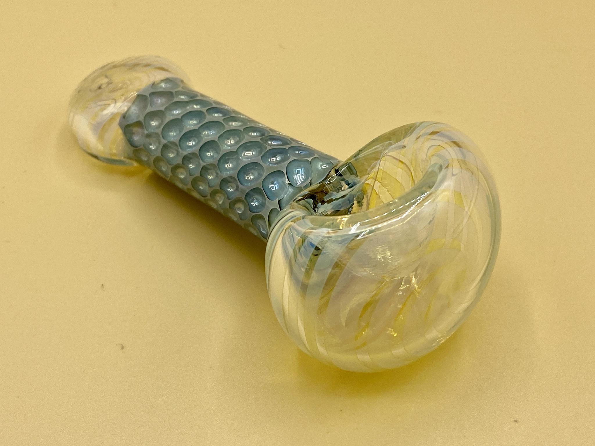 Bubbly Fumed Glass Pipe - Sunflower Pipes Brooklyn’s Best Smoke Shop