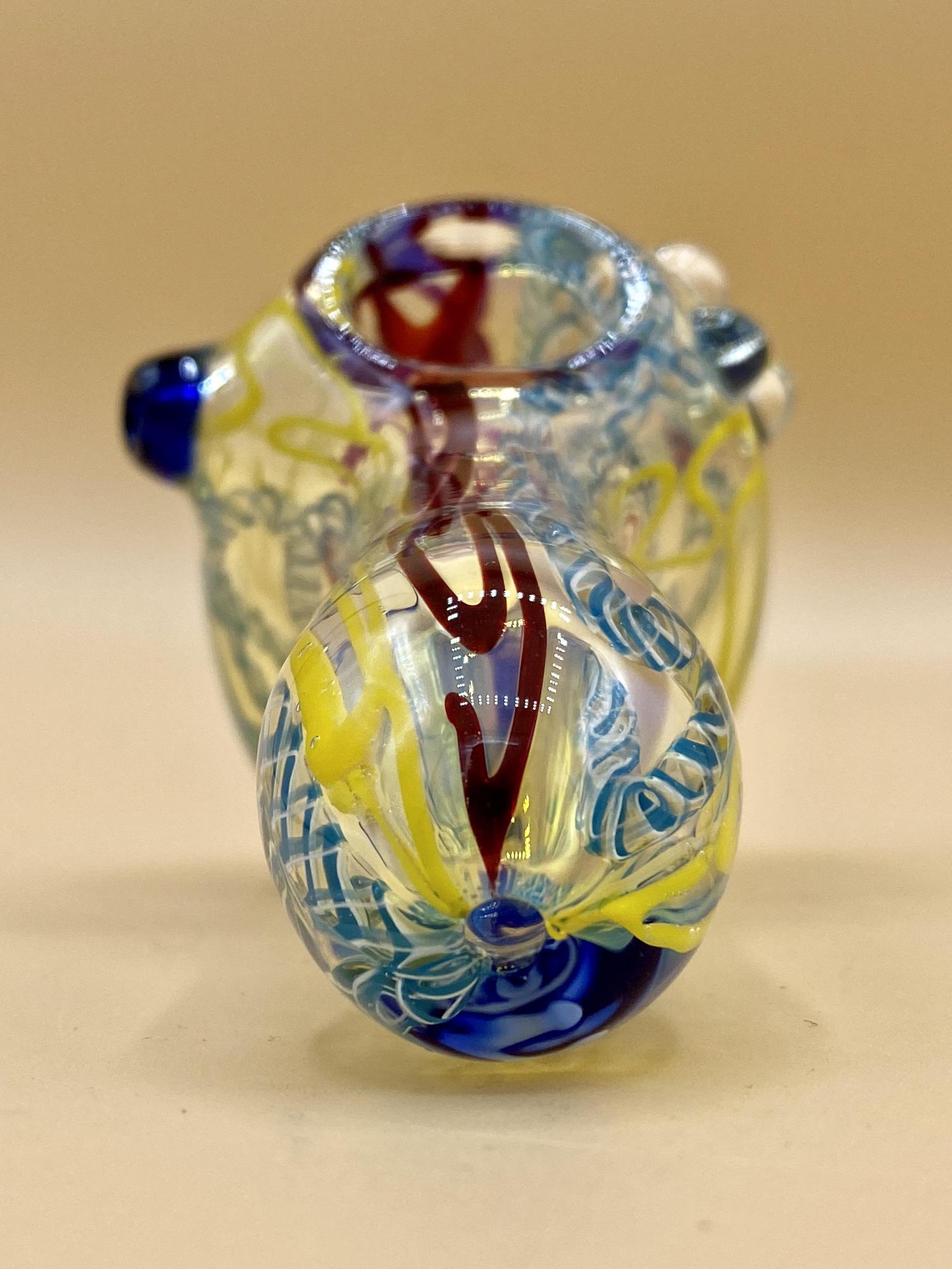 Decorated Hammer Spoon Pipe - Sunflower Pipes Brooklyn’s Best Smoke Shop