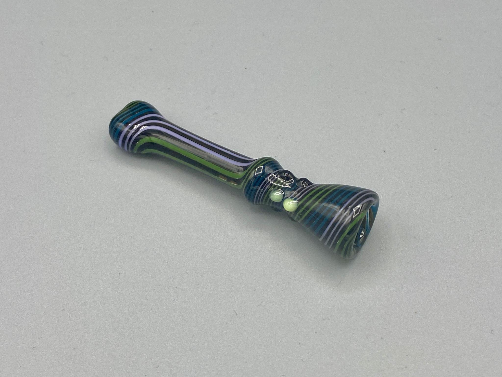 Neon Lights Glass Bat - Sunflower Pipes Brooklyn’s Best Smoke Shop