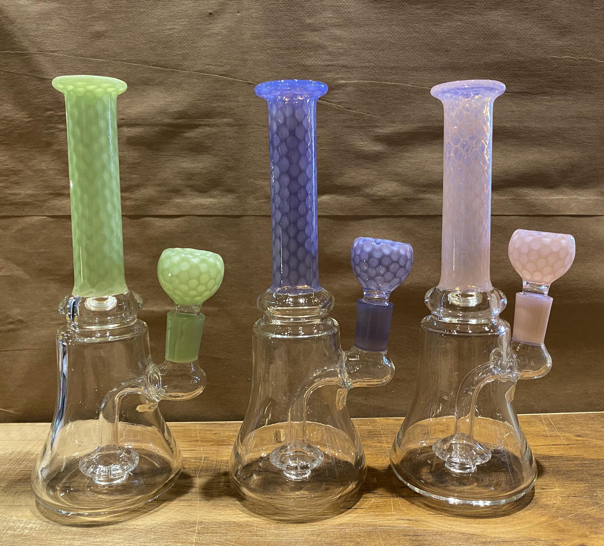 Pastel Snakeskin Water Pipe - Sunflower Pipes Brooklyn’s Best Smoke Shop