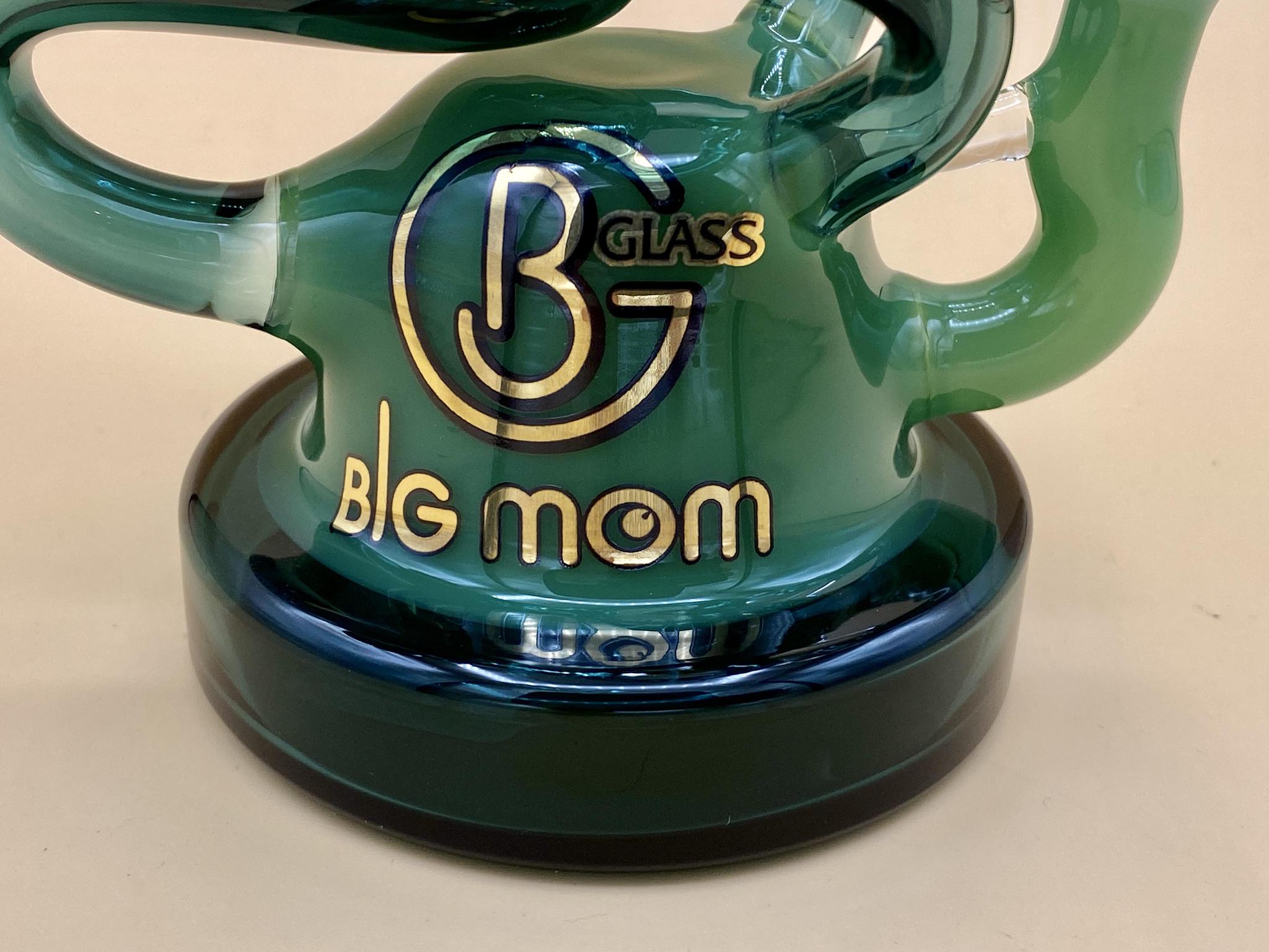 Small Green Big Mom Glass Water Pipe - Sunflower Pipes Brooklyn’s Best ...