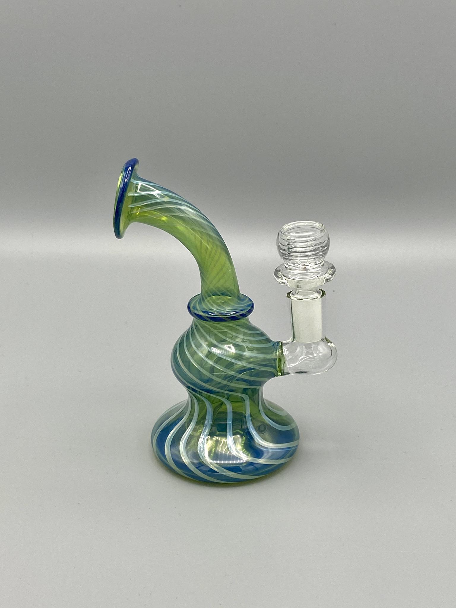 Waves and Confused Water Pipe - Sunflower Pipes Brooklyn’s Best Smoke Shop