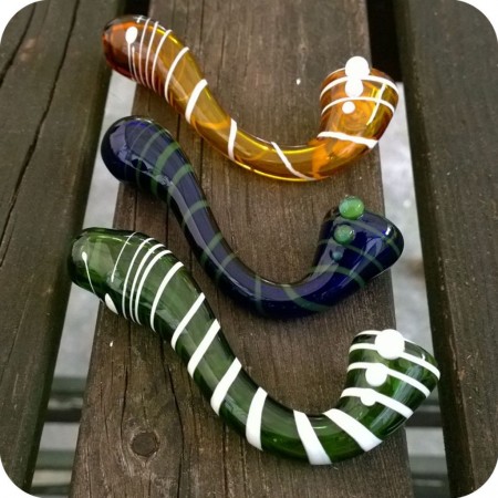 Garden Snake Glass Sherlock Pipe - Sunflower Pipes Brooklyn’s Best ...
