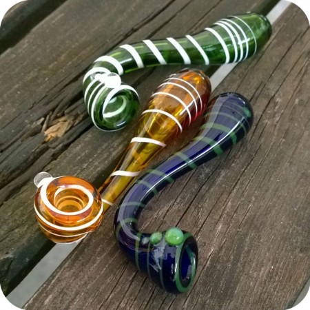 Garden Snake Glass Sherlock Pipe - Sunflower Pipes Brooklyn’s Best ...
