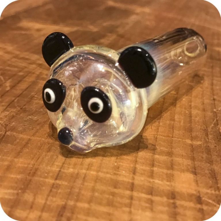 Frosted Reptile Glass Chillum - Sunflower Pipes Brooklyn’s Best Smoke Shop