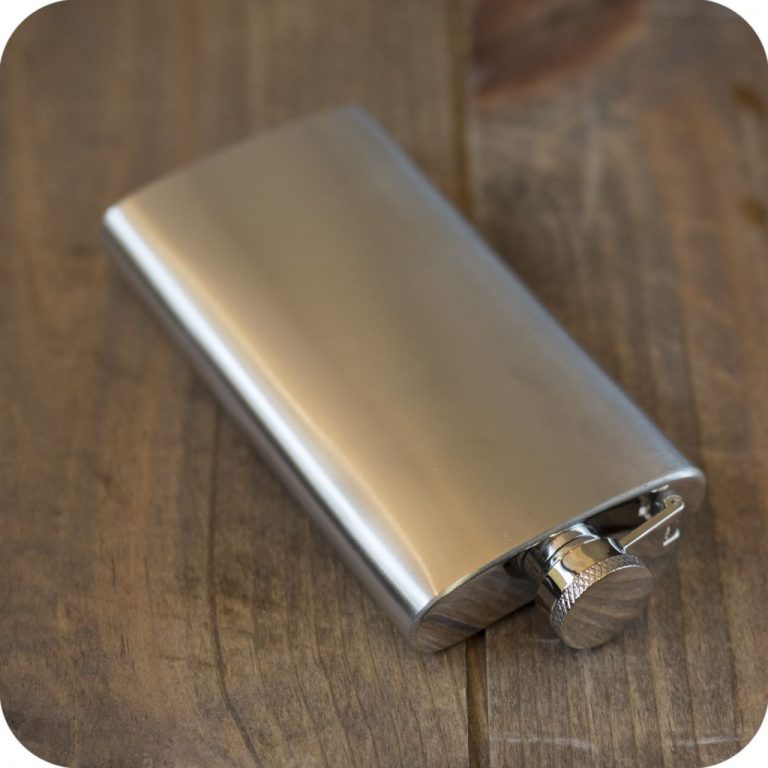 Tall Stainless Steel Flasks for Alcoholic Beverage Storage