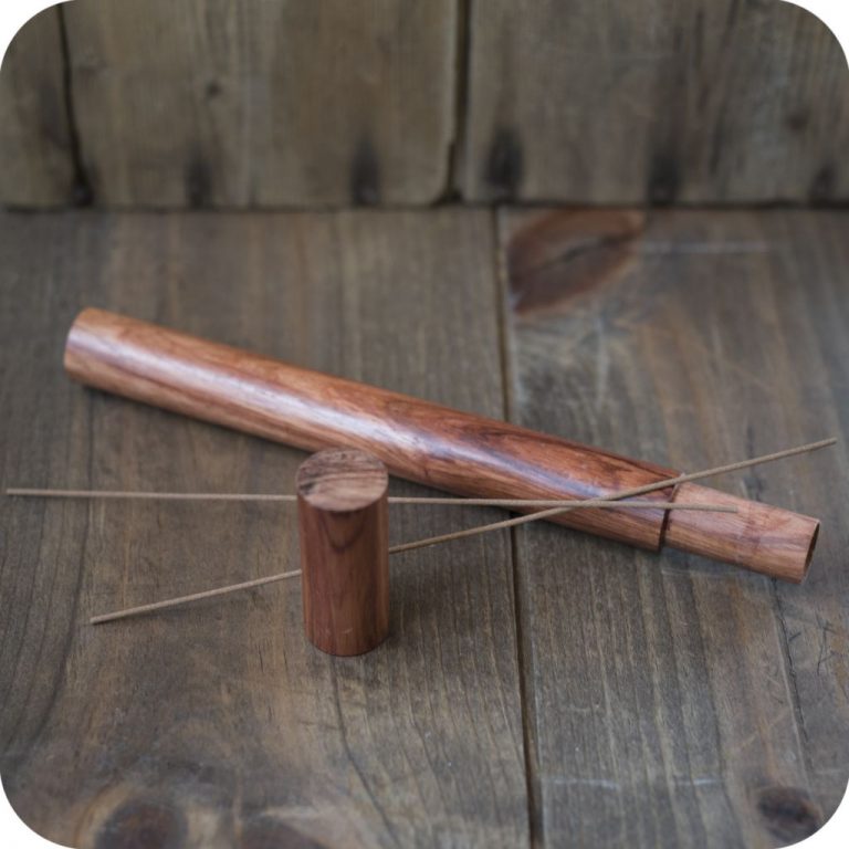 Cylindrical Wooden Incense Box - Sunflower Pipes Brooklyn’s Best Smoke Shop