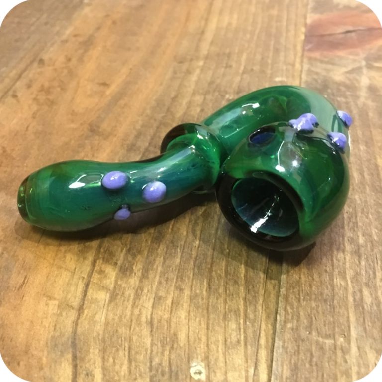 Green Sherlock Pipe - Sunflower Pipes Brooklyn’s Best Smoke Shop
