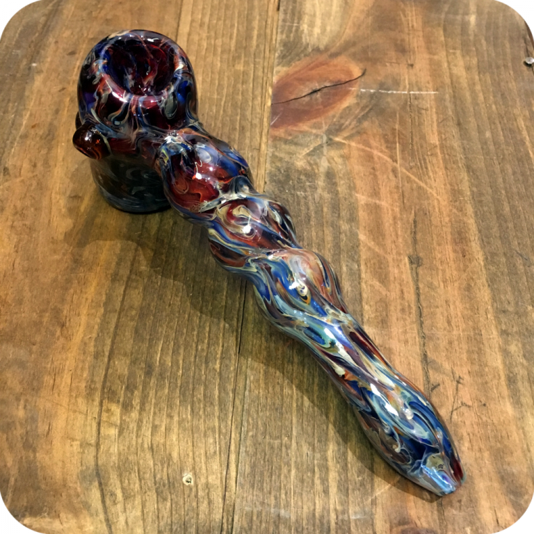 Small Straight Tube with Perc Water Pipe - Sunflower Pipes Brooklyn’s ...