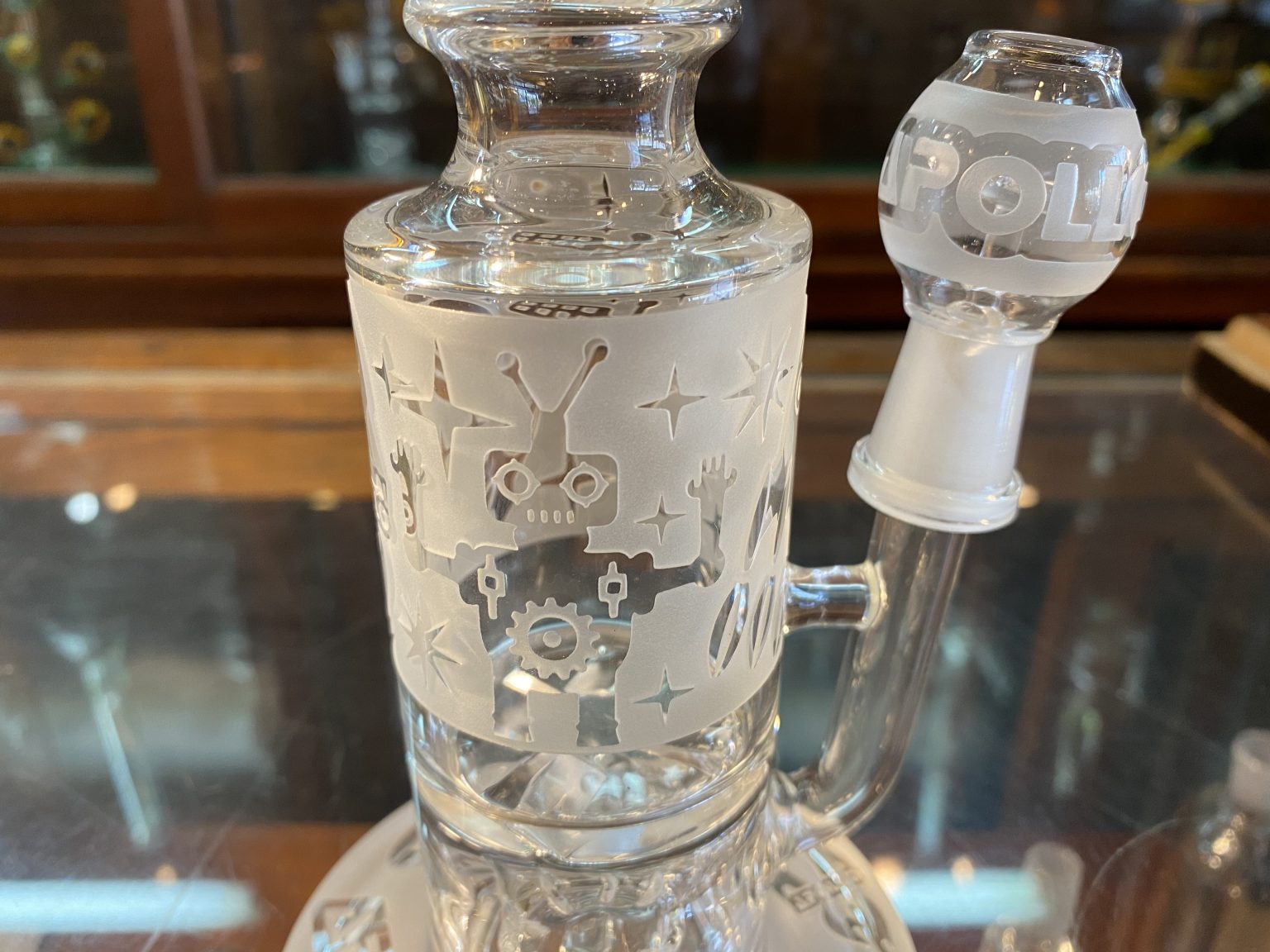 Frosted Spacey Apollo Pipe for Concentrate - Sunflower Pipes Brooklyn’s ...