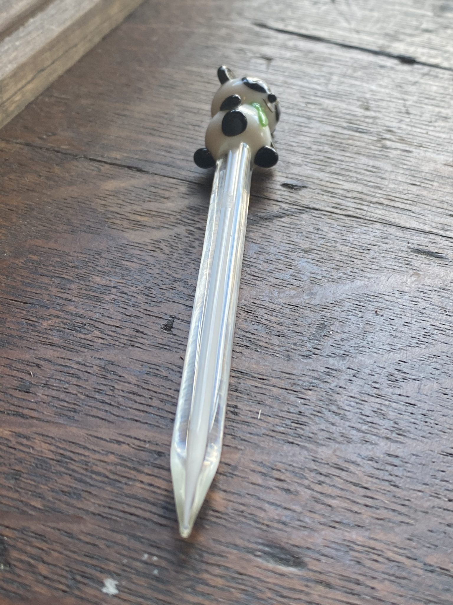 Happy Panda Glass Dabber - Sunflower Pipes Brooklyn’s Best Smoke Shop