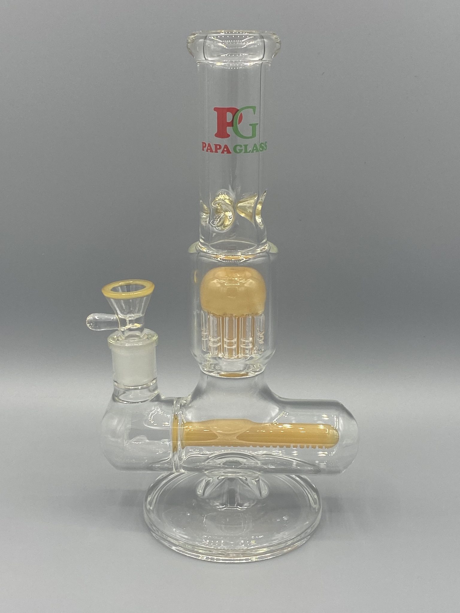 Papa Glass Water Pipe w/ Double Perc & Ice Catcher - Sunflower Pipes ...