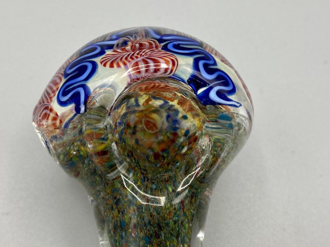 Peppermint and Confetti Spoon - Sunflower Pipes Brooklyn’s Best Smoke Shop