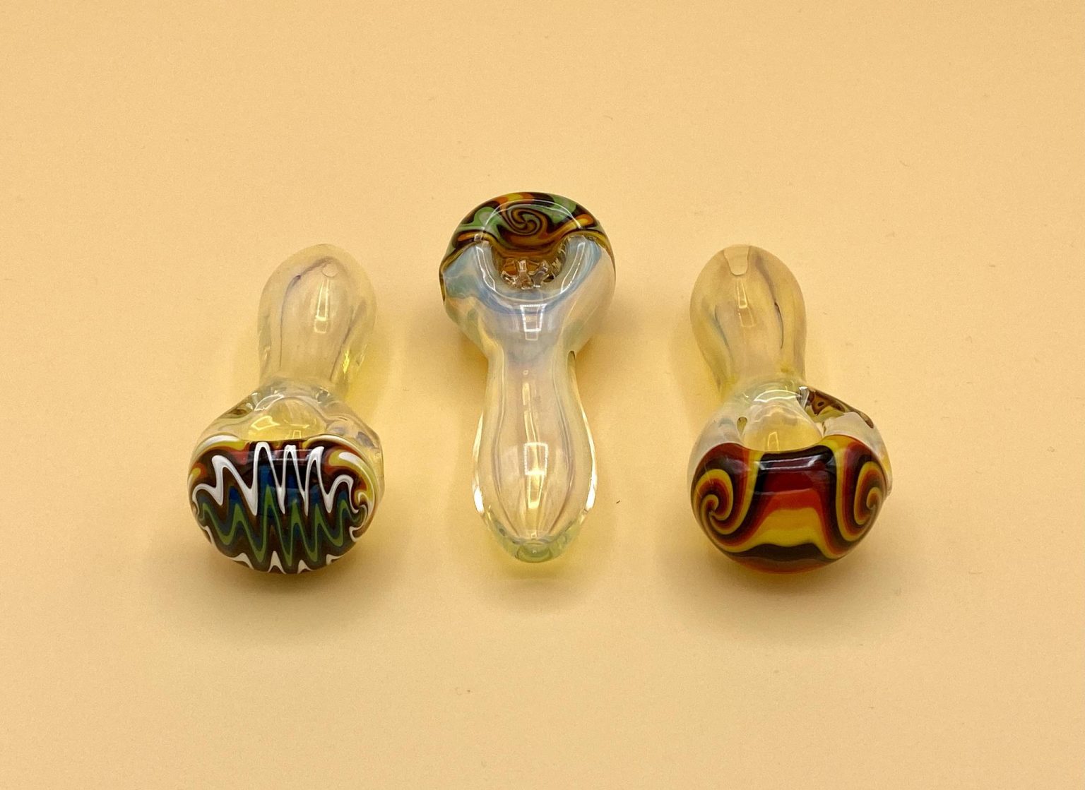 Iridescent Color Swirl Spoon Pipe - Sunflower Pipes Brooklyn’s Best ...