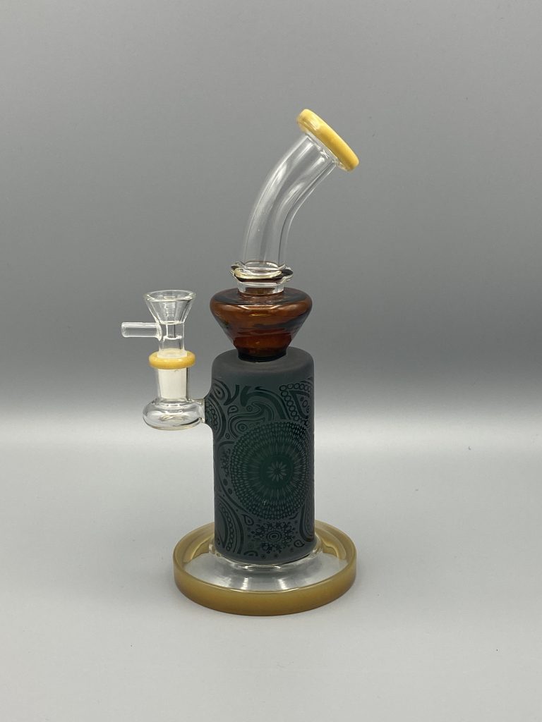 Tri-Colored Sunshine Design Water Pipe - Sunflower Pipes Brooklyn’s ...