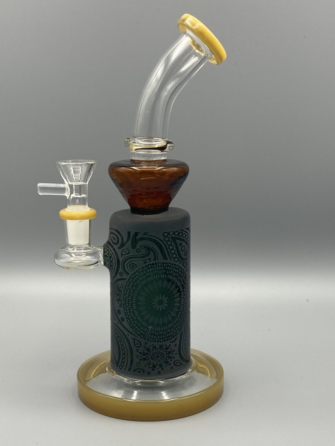 Tri-Colored Sunshine Design Water Pipe - Sunflower Pipes Brooklyn’s ...