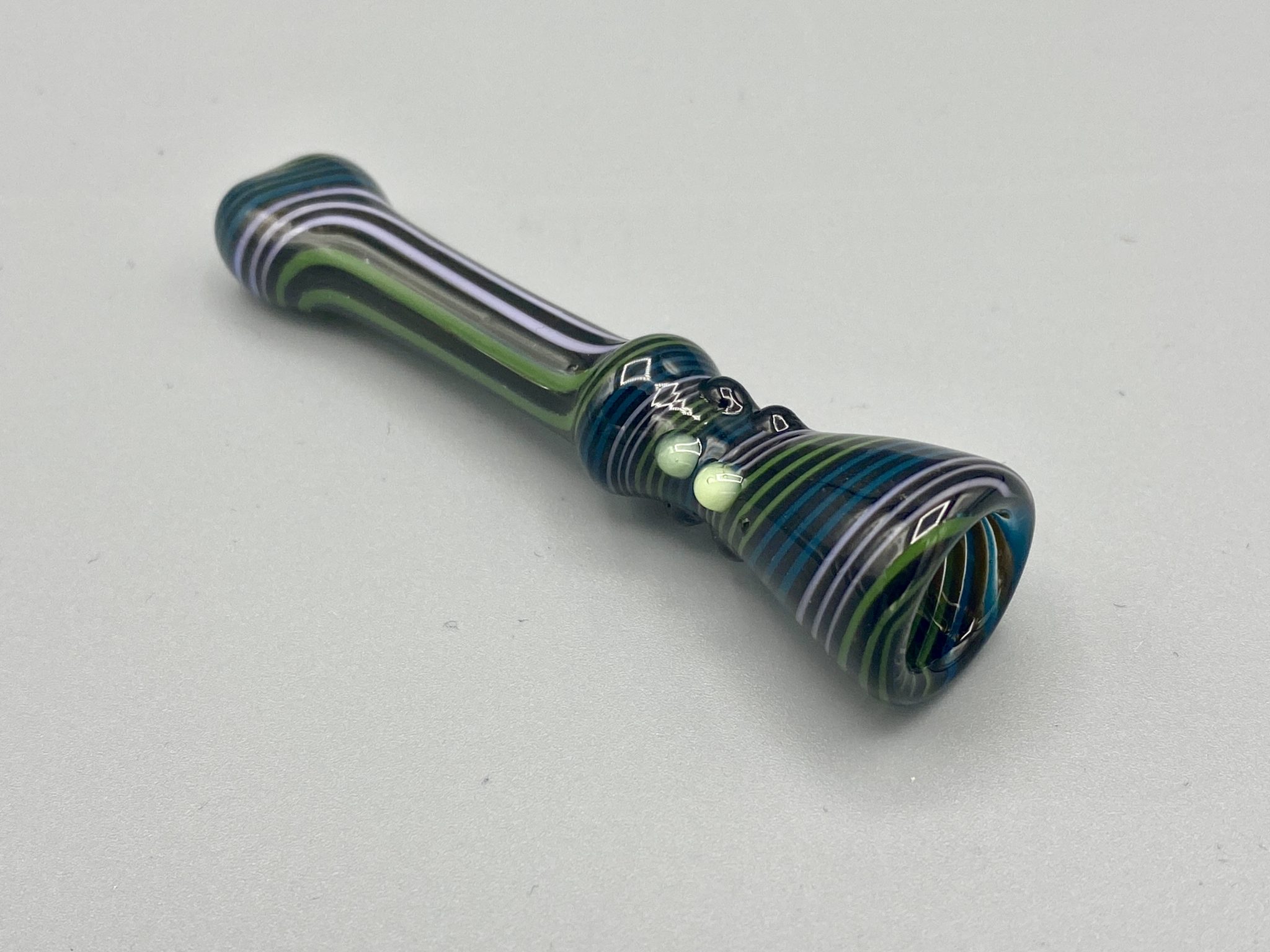 Neon Lights Glass Bat - Sunflower Pipes Brooklyn’s Best Smoke Shop