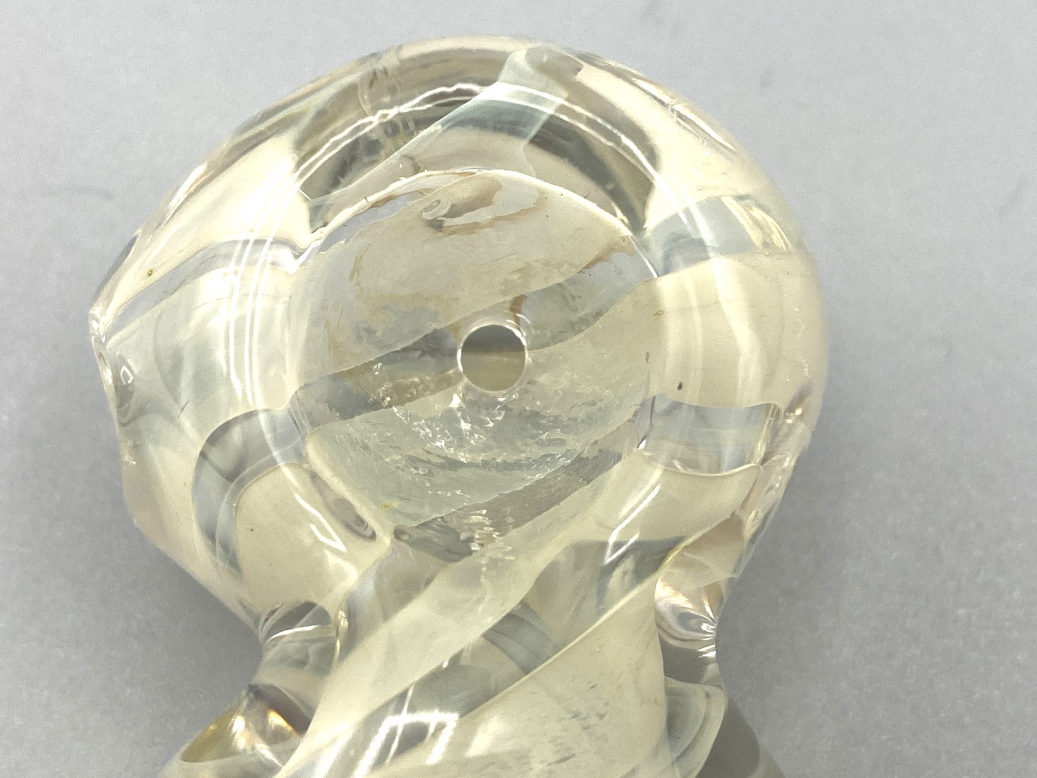 Milky White Whisp Ripple Spoon Pipe - Sunflower Pipes Brooklyn’s Best ...