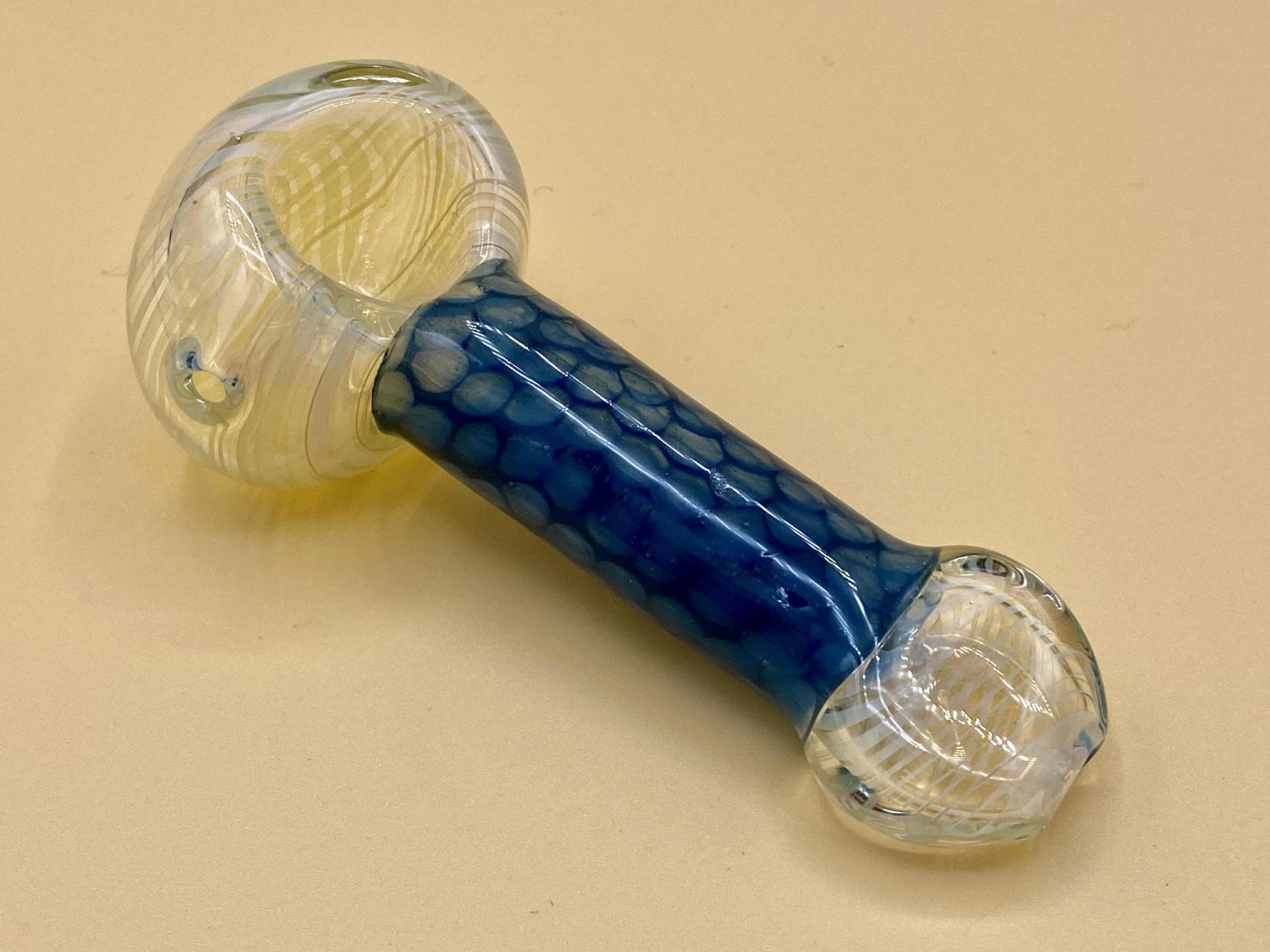 Bubbly Fumed Glass Pipe - Sunflower Pipes Brooklyn’s Best Smoke Shop