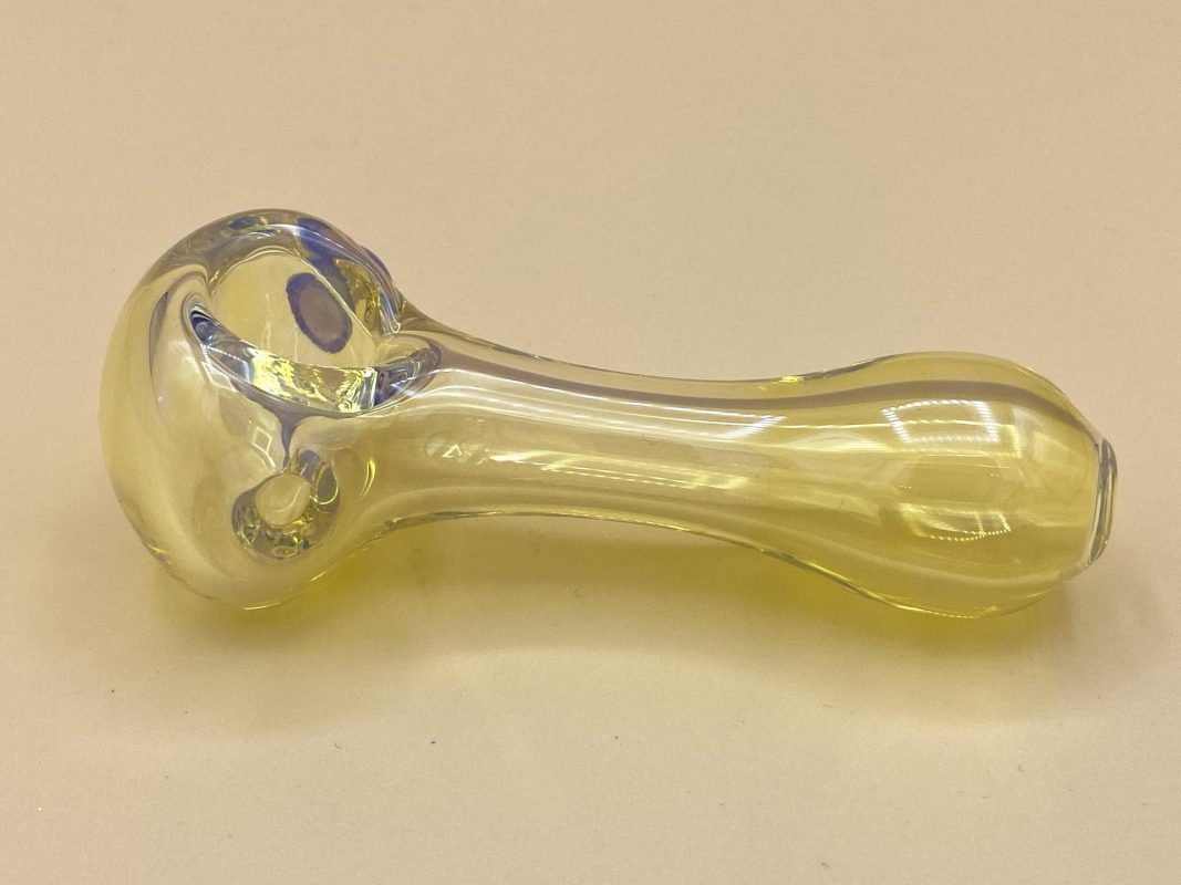 Pretty Simple Yellow Fumed Spoon - Sunflower Pipes Brooklyn’s Best ...