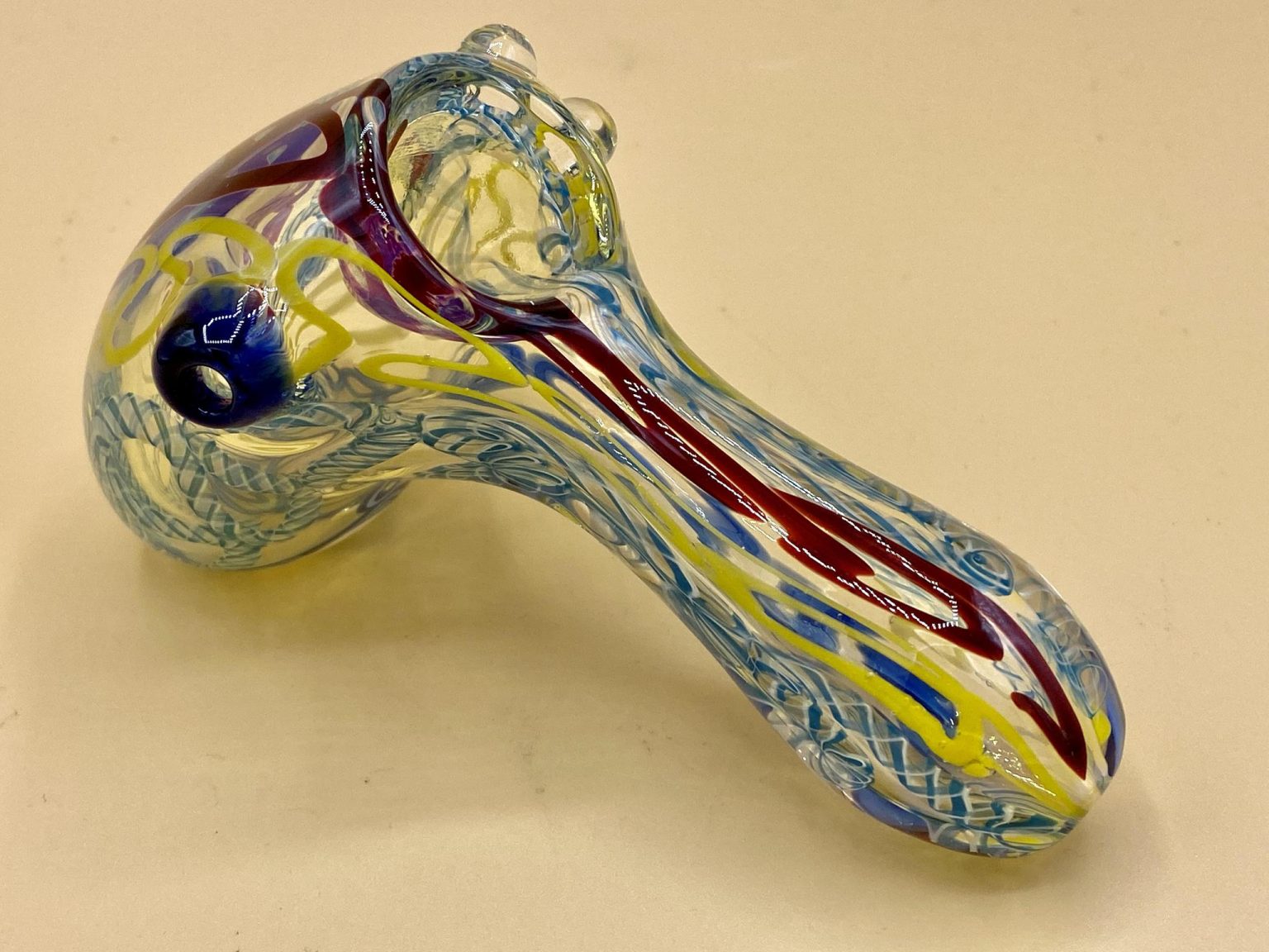 Decorated Hammer Spoon Pipe - Sunflower Pipes Brooklyn’s Best Smoke Shop
