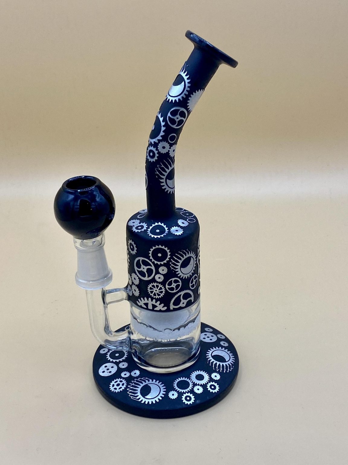 Skull and Gears Dab Rig - Sunflower Pipes Brooklyn’s Best Smoke Shop