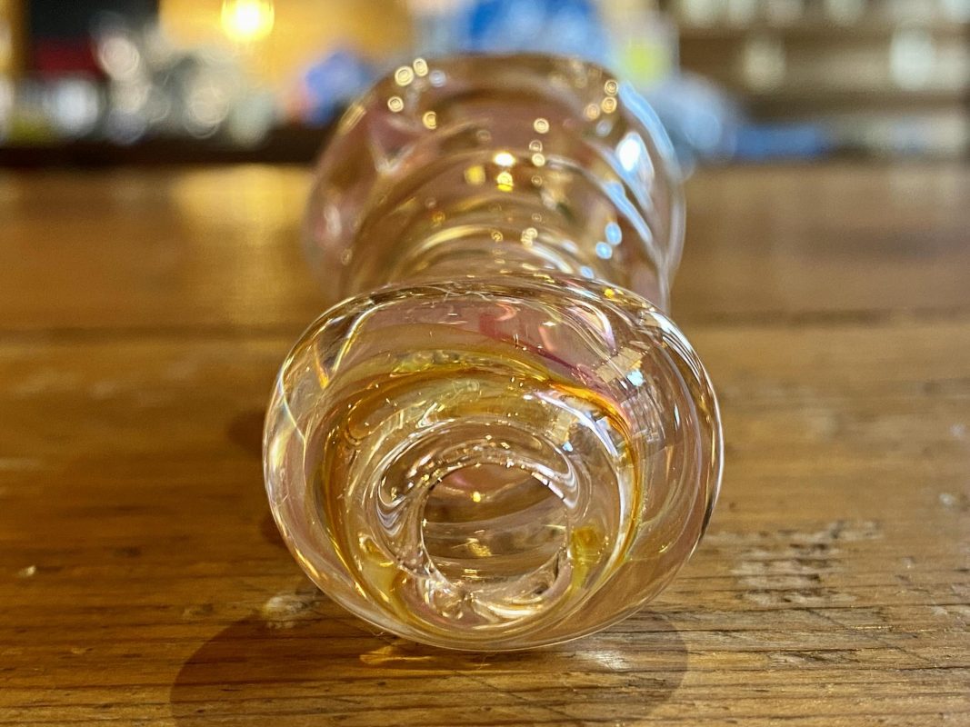 Ribbed Double Helix Spoon - Sunflower Pipes Brooklyn’s Best Smoke Shop